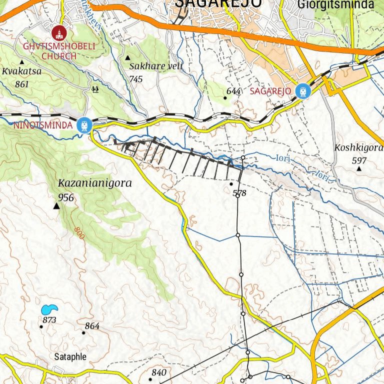Topo100K 43 Tbilisi Map by GEOLAND LTD | Avenza Maps