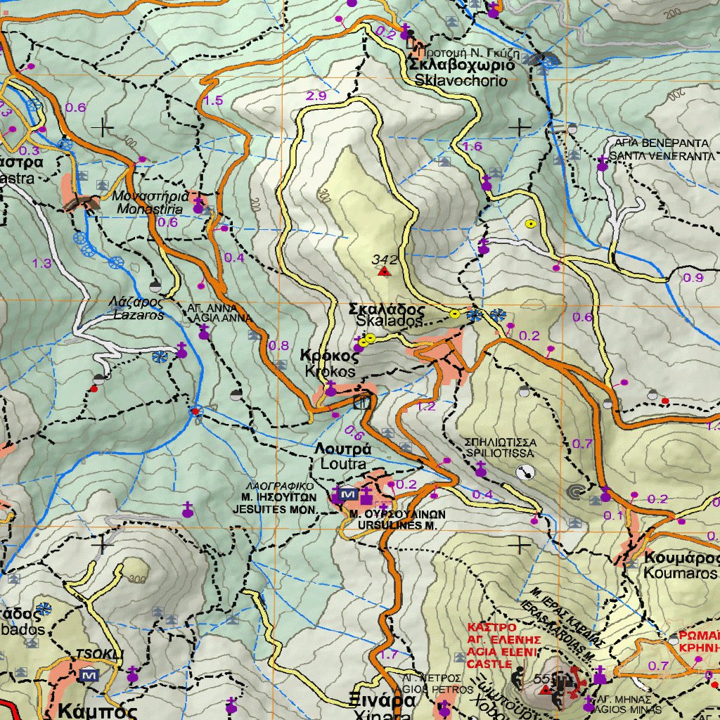 Tinos, Greece Map by Anavasi editions | Avenza Maps