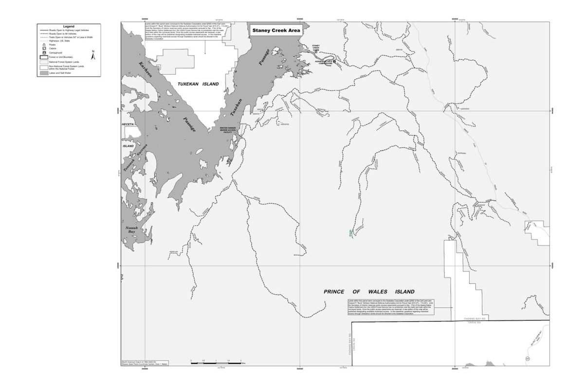 TNF Craig and Thorne Bay RD 2025 MVUM Maps 1-4 Map by US Forest Service ...