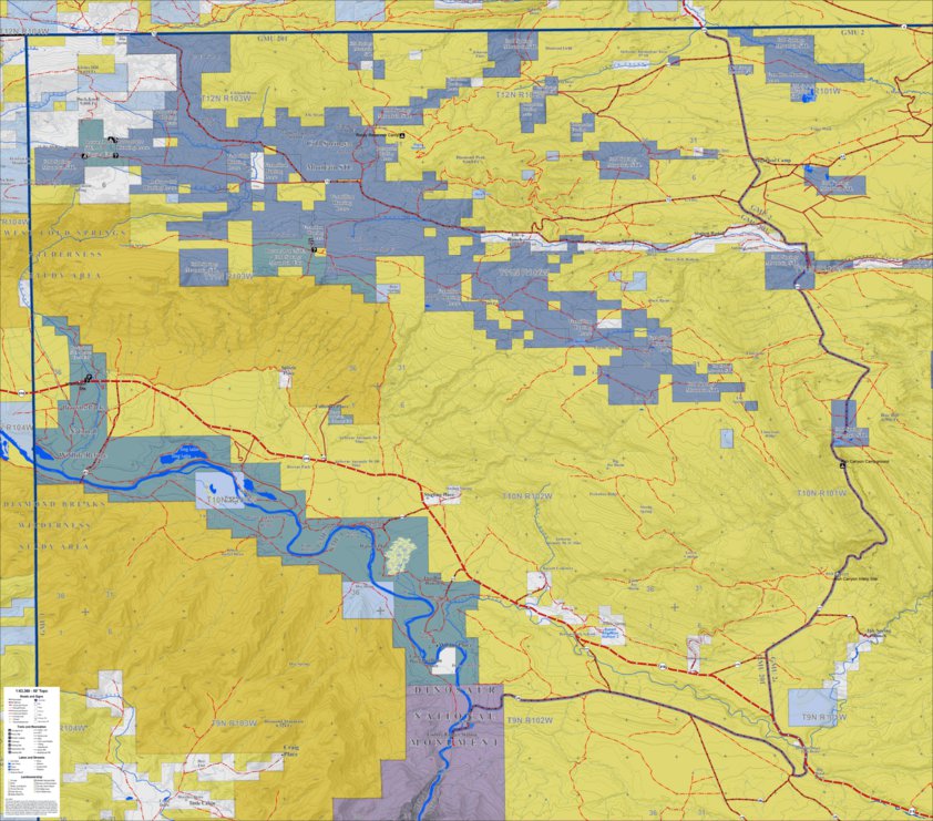 Colorado GMU 201 Topographic Hunting Map by DIY Hunting Maps | Avenza Maps