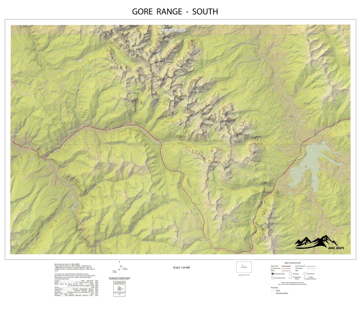 Gore South, Vail Map by AMG Maps | Avenza Maps