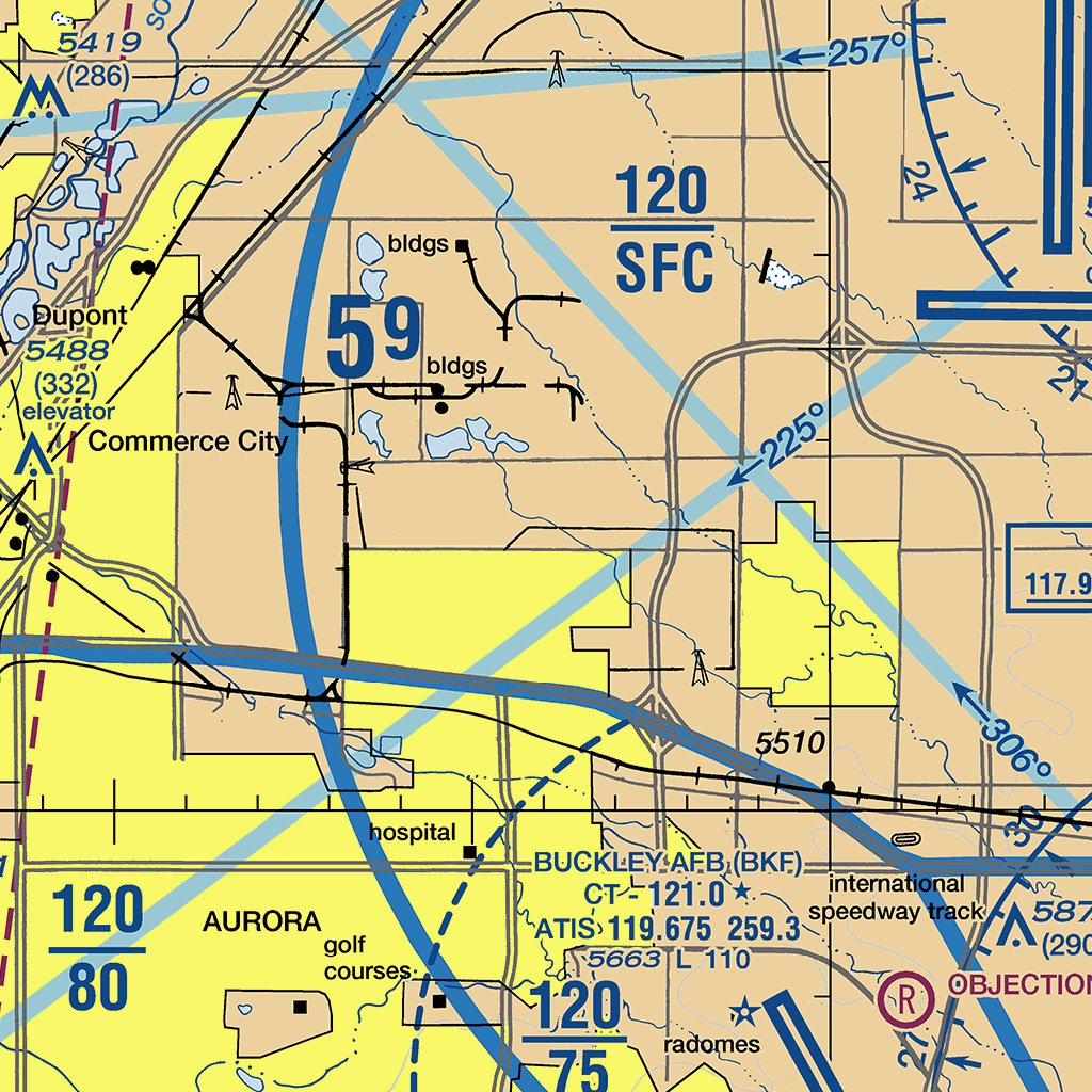 Denver - Colorado Springs TAC Map by FAA: Federal Aviation ...