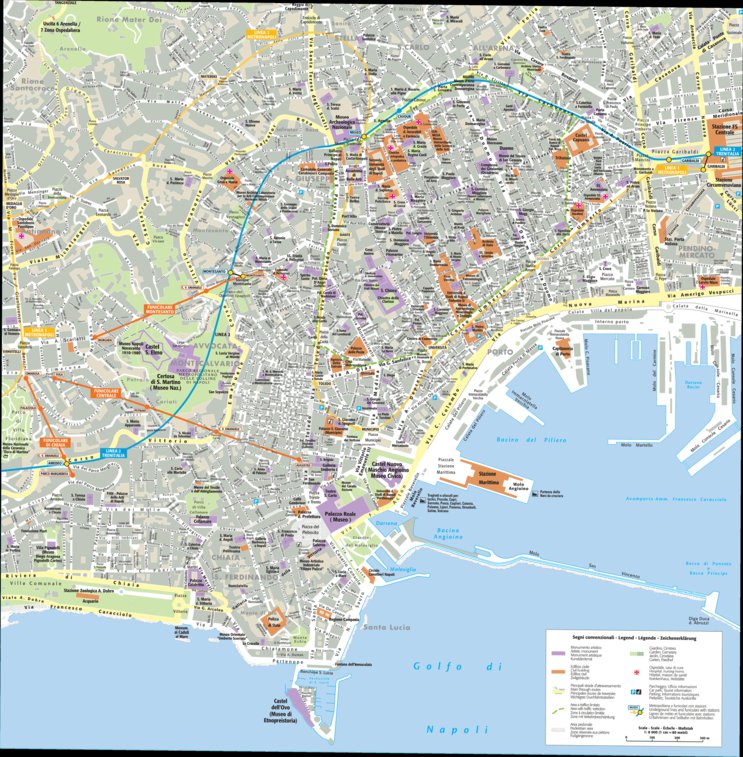 NAPOLI city Map by Geo4map | Avenza Maps