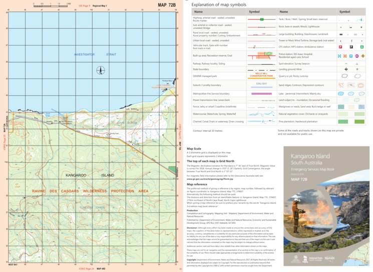 Kangaroo Island Map 72B by Mapland - Department for Environment and ...