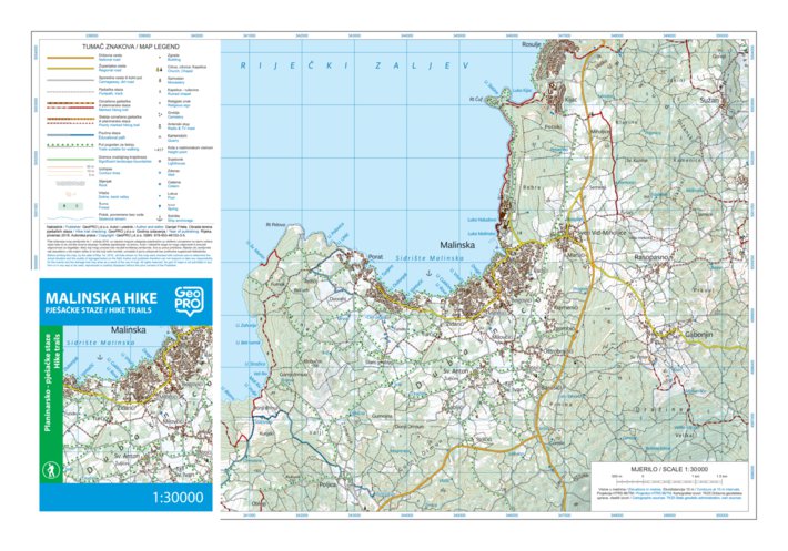 Malinska Hike Map by GeoPRO jdoo | Avenza Maps