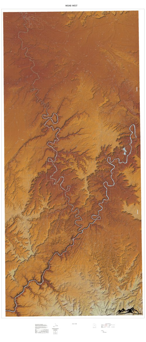 Moab West Map by AMG Maps | Avenza Maps