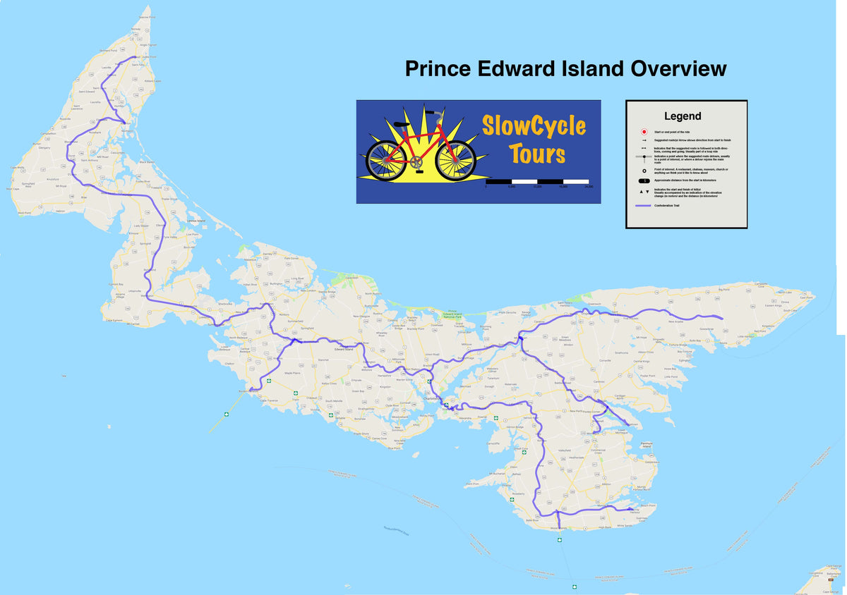 Prince Edward Island Map by SlowCycle Tours | Avenza Maps