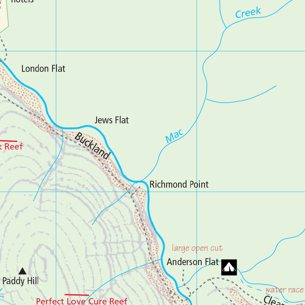 Buckland Valley Goldfield Map by Doug Stone GOLD MAPS | Avenza Maps