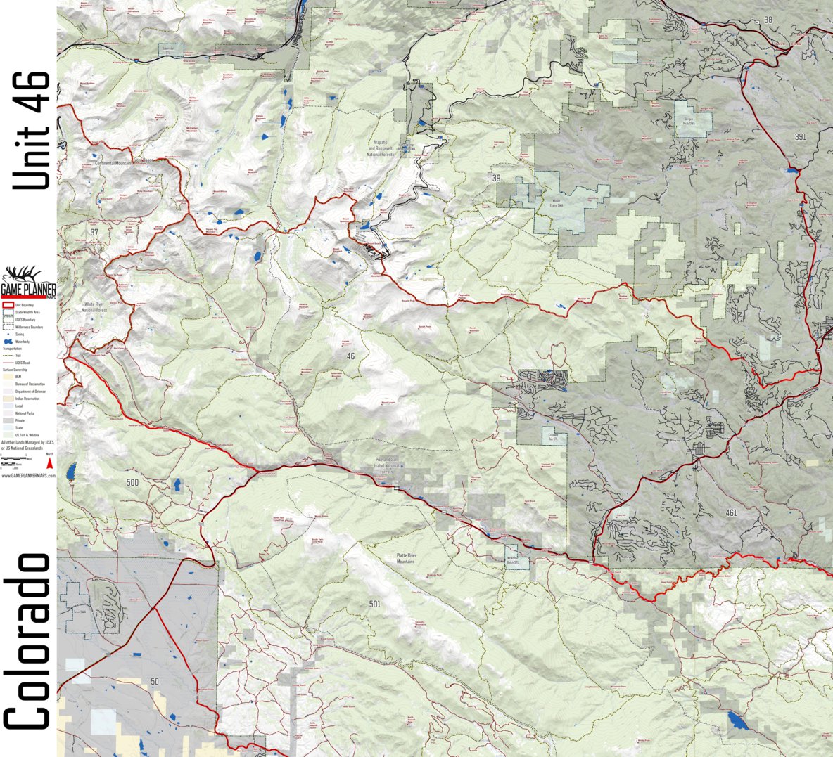 Colorado Unit 46 Map by Game Planner Maps | Avenza Maps