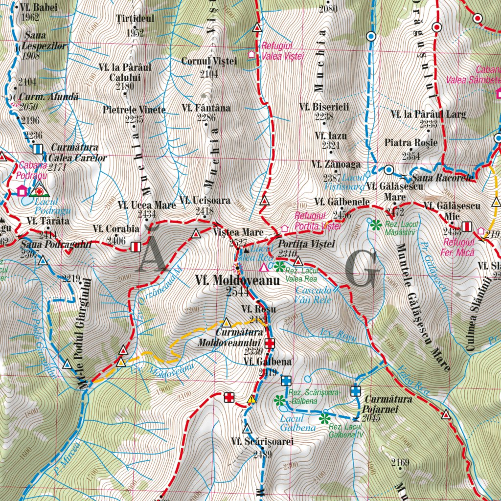 Fagaras Mountains, Bucegi, Piatra Craiului, Munti Iezer-Papusa Range 1: ...