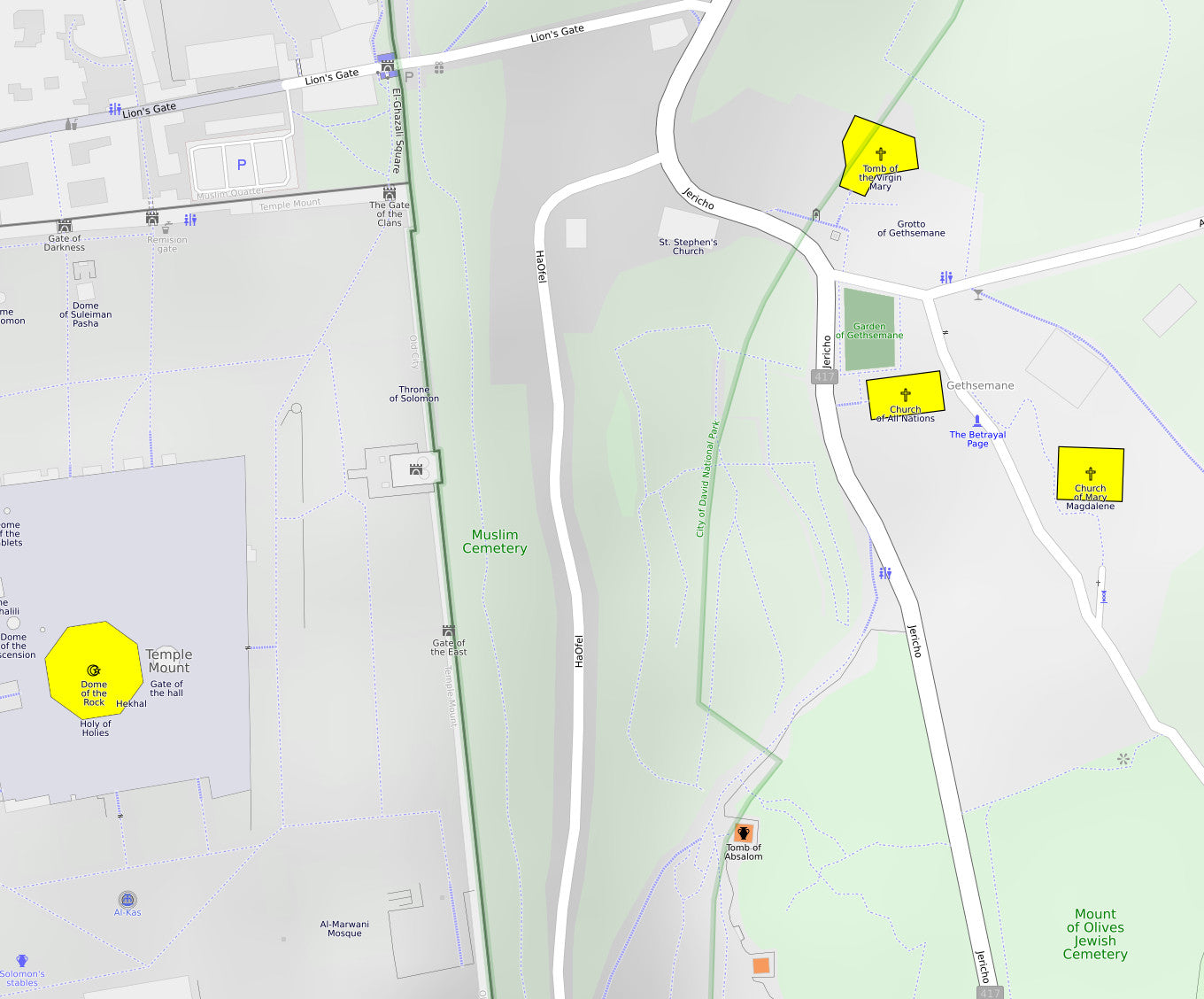 Jerusalem Tourism Map (English) by Orbital View, Inc. | Avenza Maps