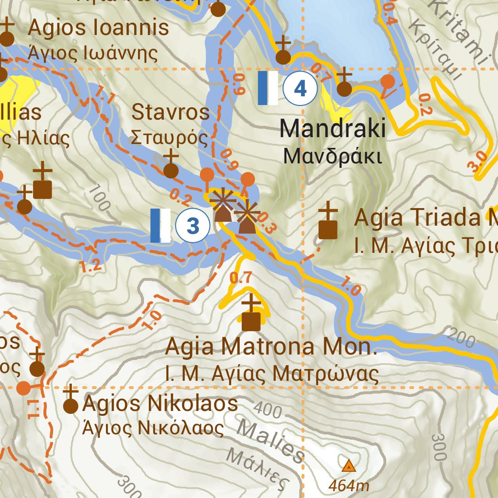 HYDRA TRAILS Map by Paths of Greece | Avenza Maps