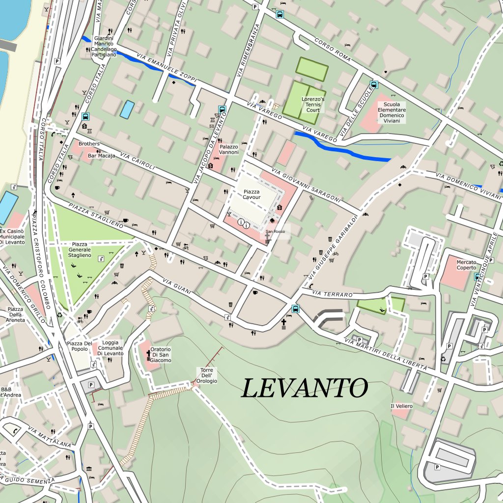 Explore Cinque Terre - 10 Levanto Region Map by Points North Maps ...