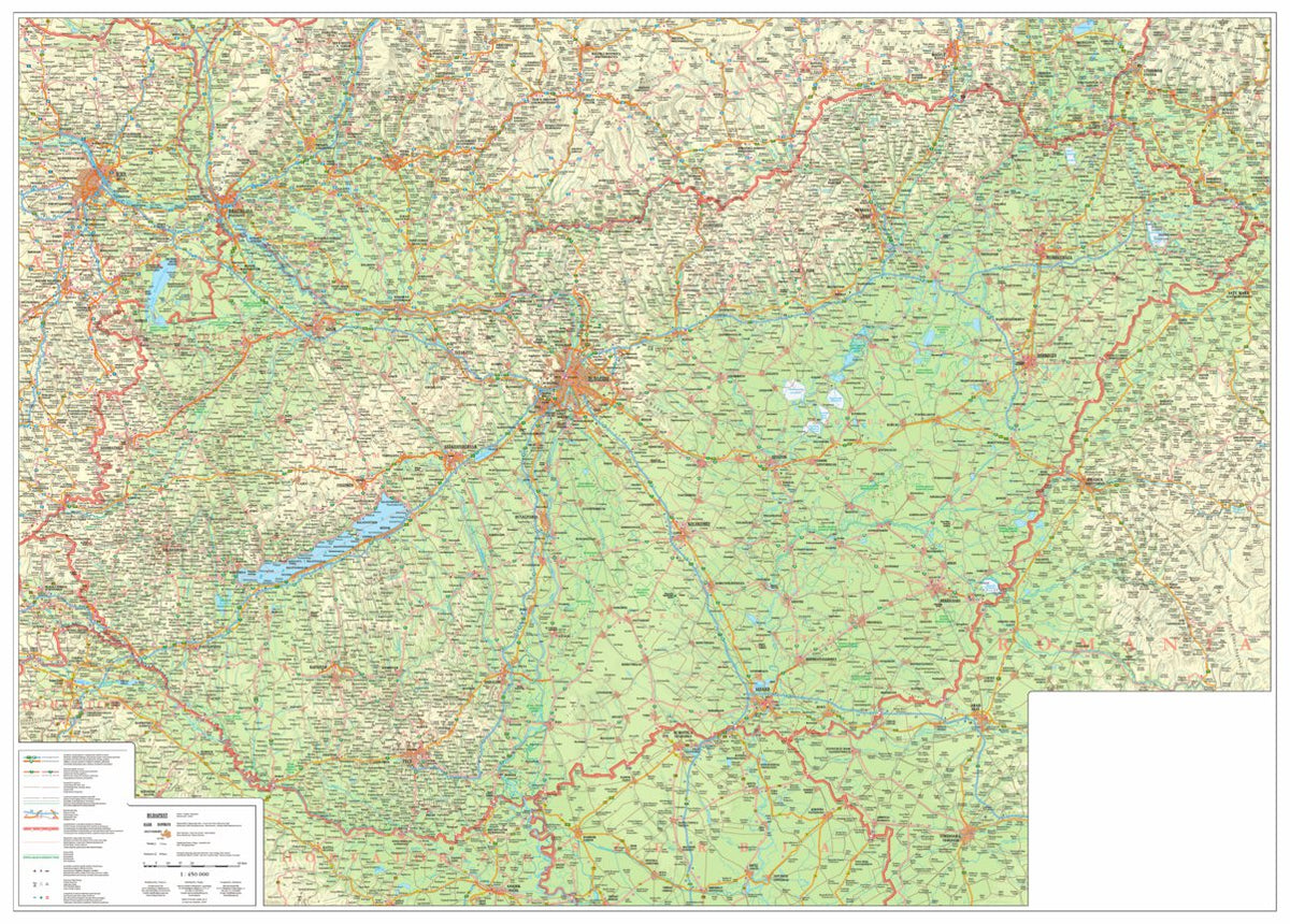 Magyarország részletes autótérképe, Hungary Road Map, by Szarvas Andras ...
