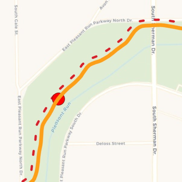 Pleasant Run and Pennsy Trails - Indianapolis Map by Slow Foot Movement ...