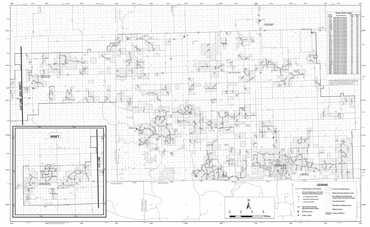 Comanche National Grassland (East Half) - MVUM Map by US Forest Service ...