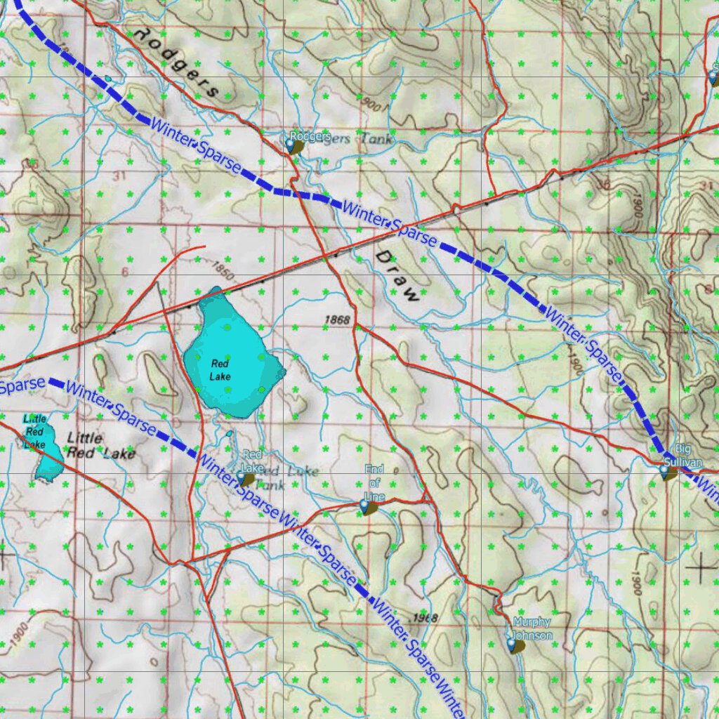 HuntData Arizona Elk Hunt Unit 10 Game Concentration Map by HuntData ...