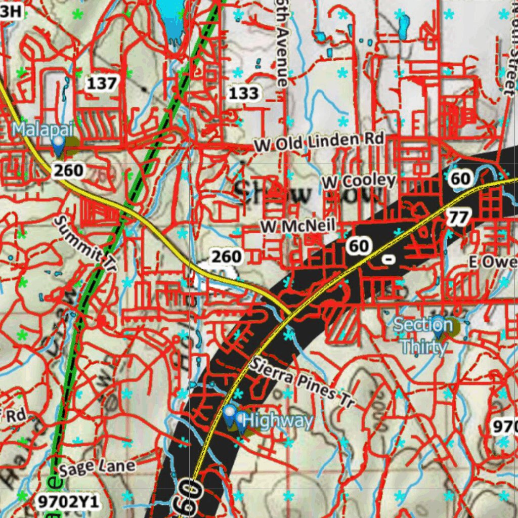 HuntData Arizona Elk Hunt Unit 3B Game Concentration Map by HuntData ...
