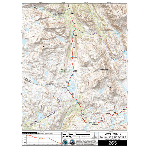 CDT Map Set - Wyoming Sections 11-17 - South Pass City to Togwotee Pass ...
