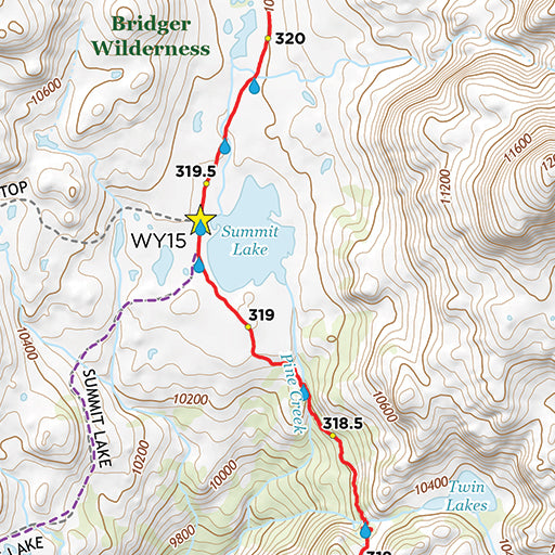 CDT Map Set - Wyoming Sections 11-17 - South Pass City to Togwotee Pass ...