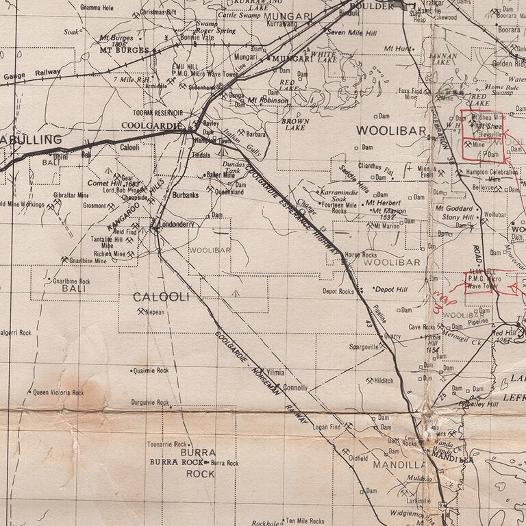 Kalgoorlie to Leinster goldfield Map by Doug Stone GOLD MAPS | Avenza Maps