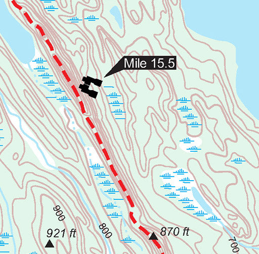 Minong Ridge Trail-2-Isle Royale Map by MichiganTrailMaps.com | Avenza Maps