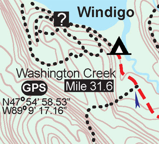 Minong Ridge Trail-3-Isle Royale Map by MichiganTrailMaps.com | Avenza Maps