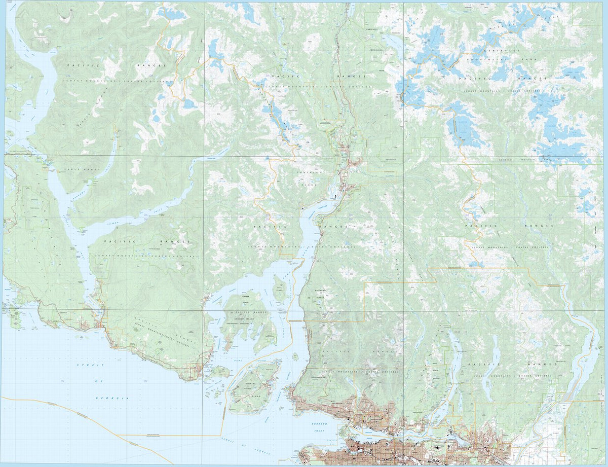 Squamish Area Topo Map by Paul Johnson - Offline Maps | Avenza Maps