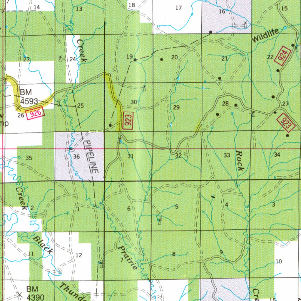 Thunder Basin National Grassland Visitor Map (North Half) by US Forest ...
