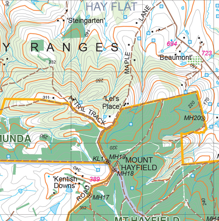 Mount Lofty Ranges Map 94A by Mapland - Department for Environment and ...