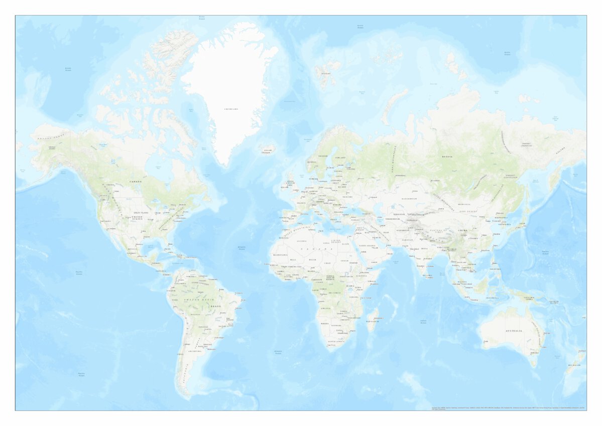Topographic Map - World by IC Geosolution | Avenza Maps