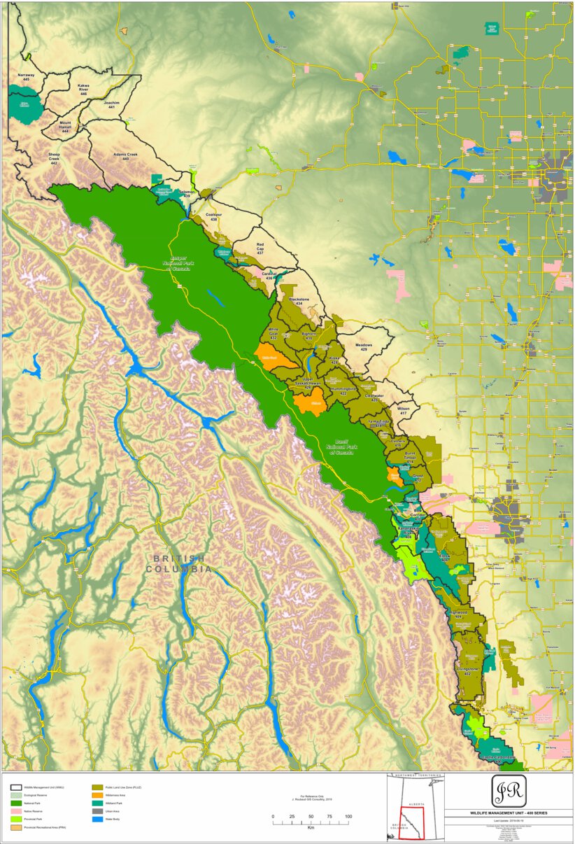 Alberta WMU 400 Series Map by Juan Roubaud GIS Consulting | Avenza Maps