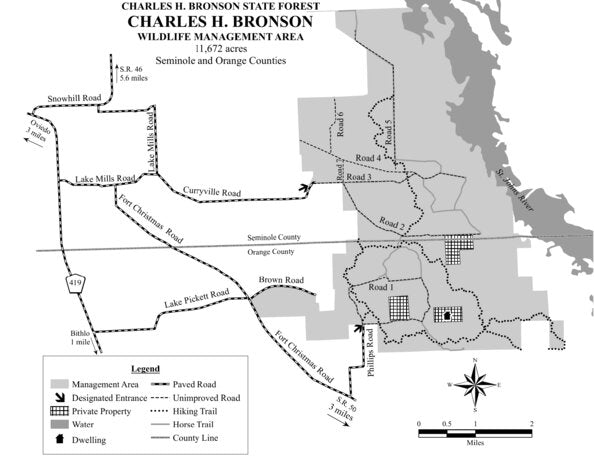 Charles H. Bronson WMA Brochure Map by Florida Fish and Wildlife ...