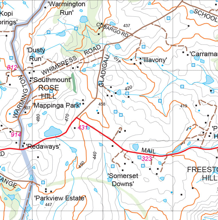Mount Lofty Ranges Map 150A by Mapland - Department for Environment and ...