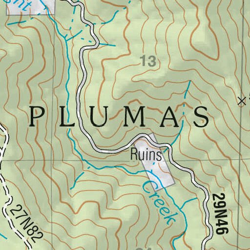 Moonlight Peak (Plumas Atlas) Map by US Forest Service R5 | Avenza Maps