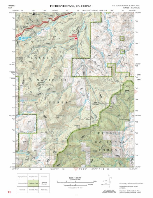 Fredonyer Pass (Plumas Atlas) Map by US Forest Service R5 | Avenza Maps