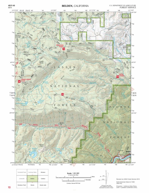 Belden (Plumas Atlas) Map by US Forest Service R5 | Avenza Maps