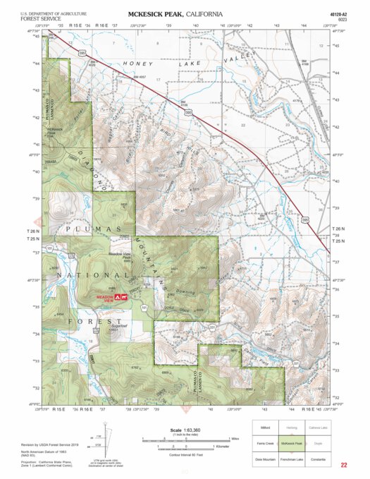 McKesick Peak Map by US Forest Service R5 | Avenza Maps