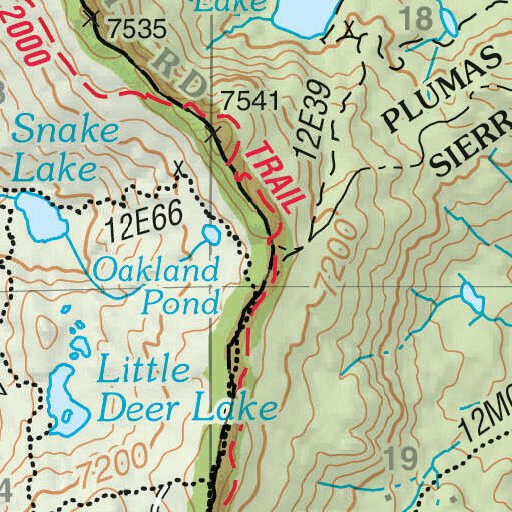 Gold Lake Map by US Forest Service R5 | Avenza Maps