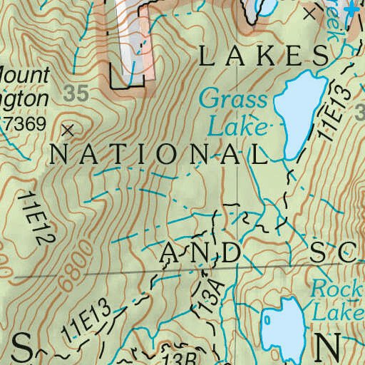 Gold Lake Map by US Forest Service R5 | Avenza Maps