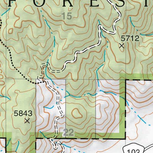 Chilcoot Map by US Forest Service R5 | Avenza Maps