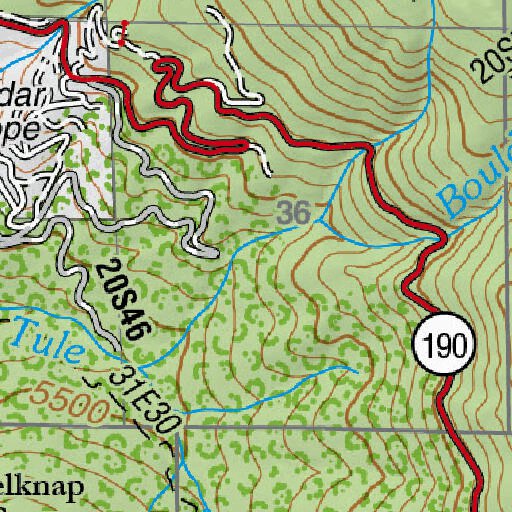 Camp Nelson Map by US Forest Service R5 | Avenza Maps
