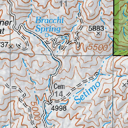 Piute Peak Map by US Forest Service R5 | Avenza Maps