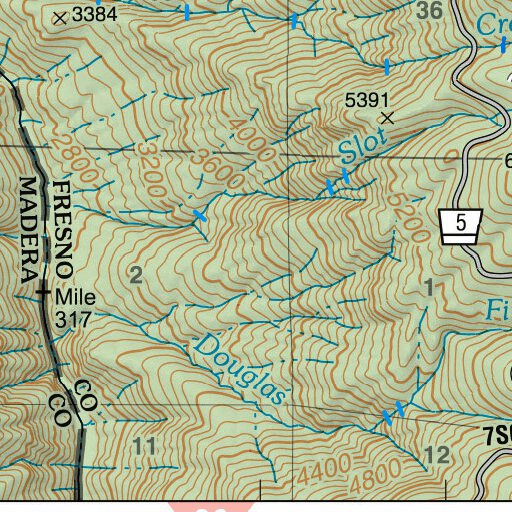 Mammoth Pool Dam Map by US Forest Service R5 | Avenza Maps