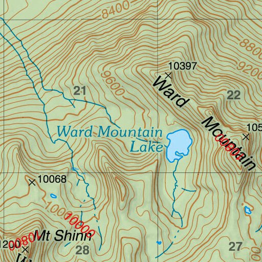 Ward Mountain Map by US Forest Service R5 | Avenza Maps