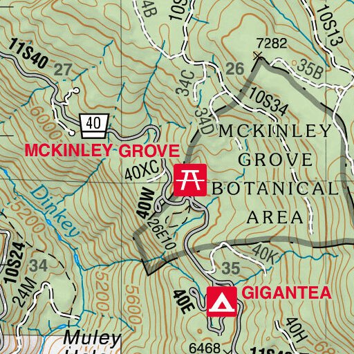 Nelson Mountain Map by US Forest Service R5 | Avenza Maps