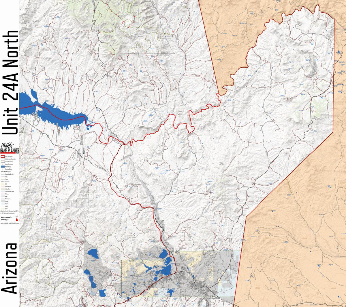 Arizona Unit 24A Map by Game Planner Maps | Avenza Maps