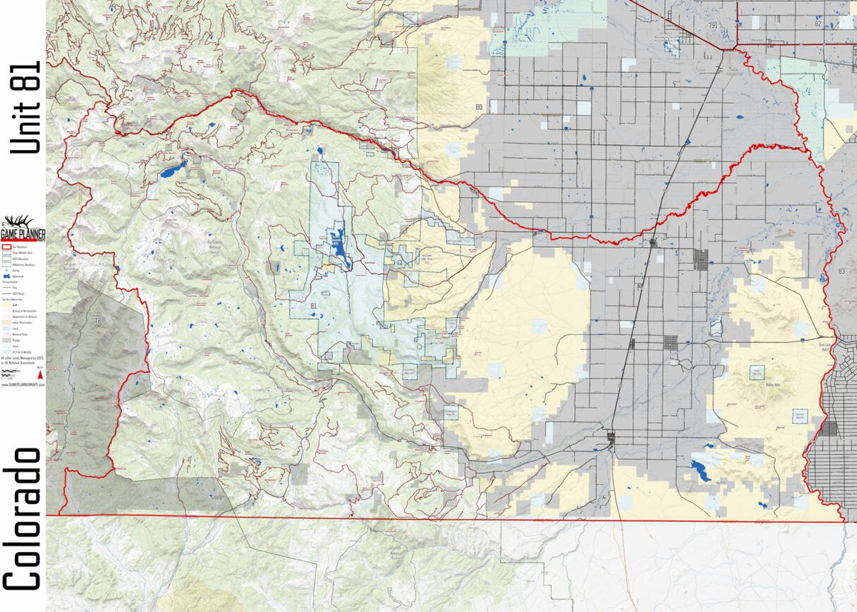 Colorado Unit 81 Map by Game Planner Maps | Avenza Maps