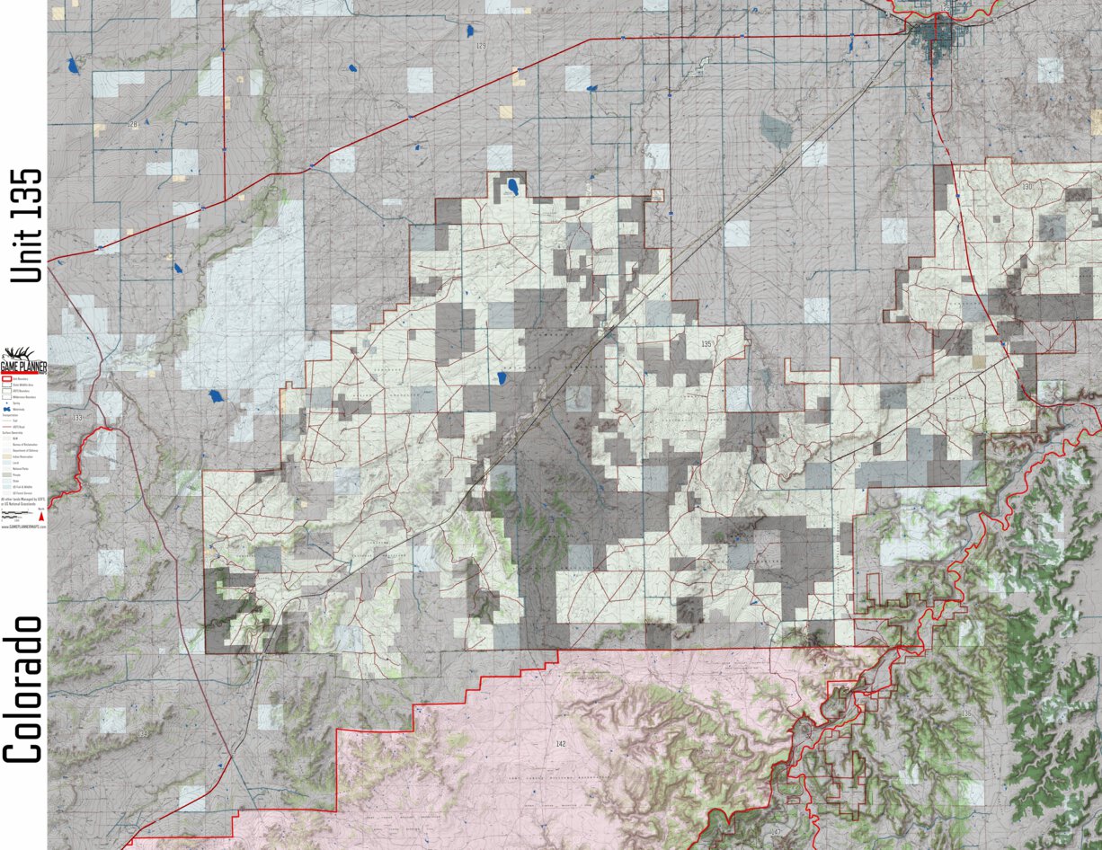 Colorado Unit 135 Map by Game Planner Maps | Avenza Maps