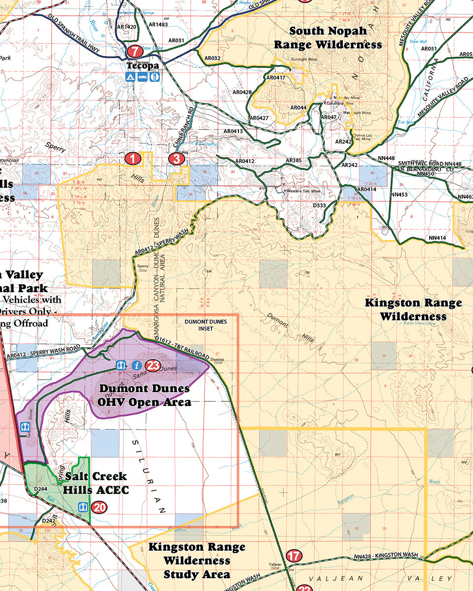 CTUC Kingston OHV Map by California Trail Users Coalition | Avenza Maps